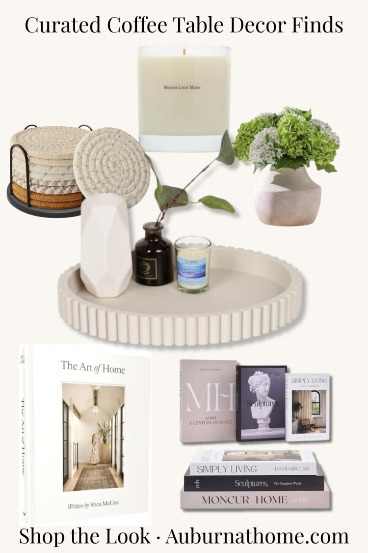 Cozy Coffee Table Decor Ideas | Curated Neutral Styling Finds